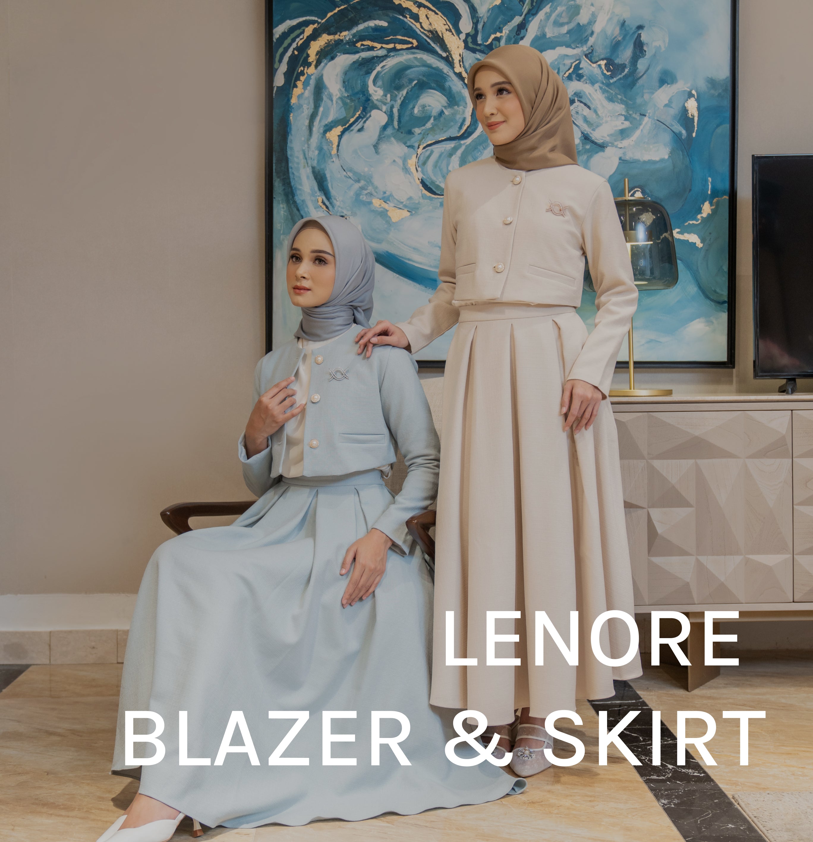 Lenore Blazer & Skirt – Wearing Klamby