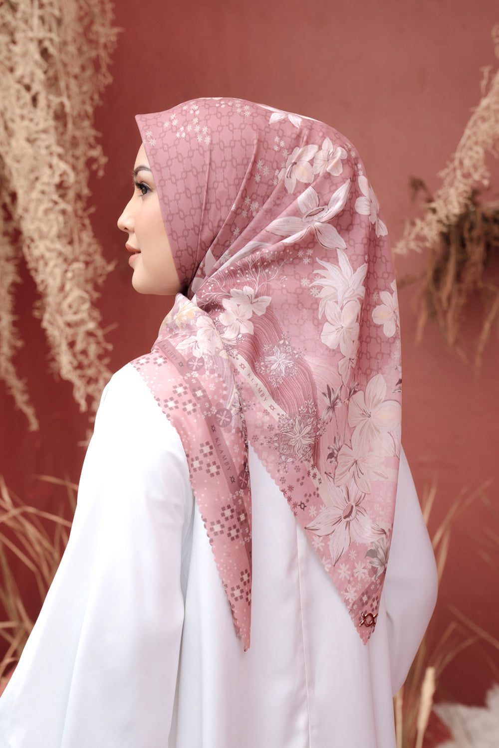 Aria Scarf Rosewood – Wearing Klamby