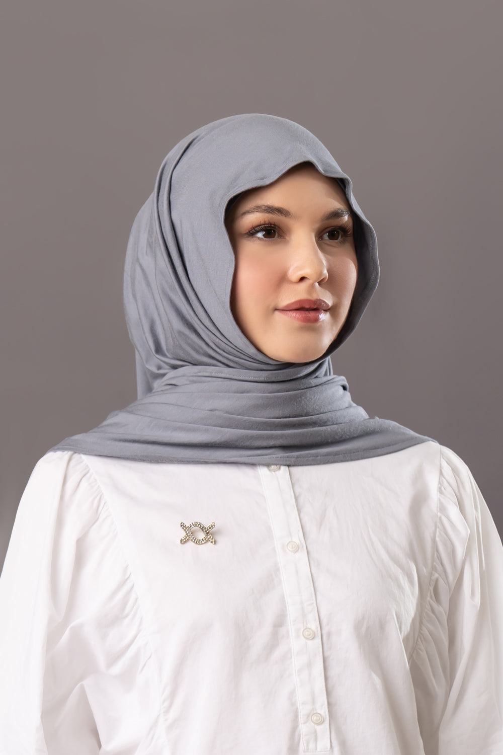 Yeneza Instant Pashmina Stone Ash – Wearing Klamby