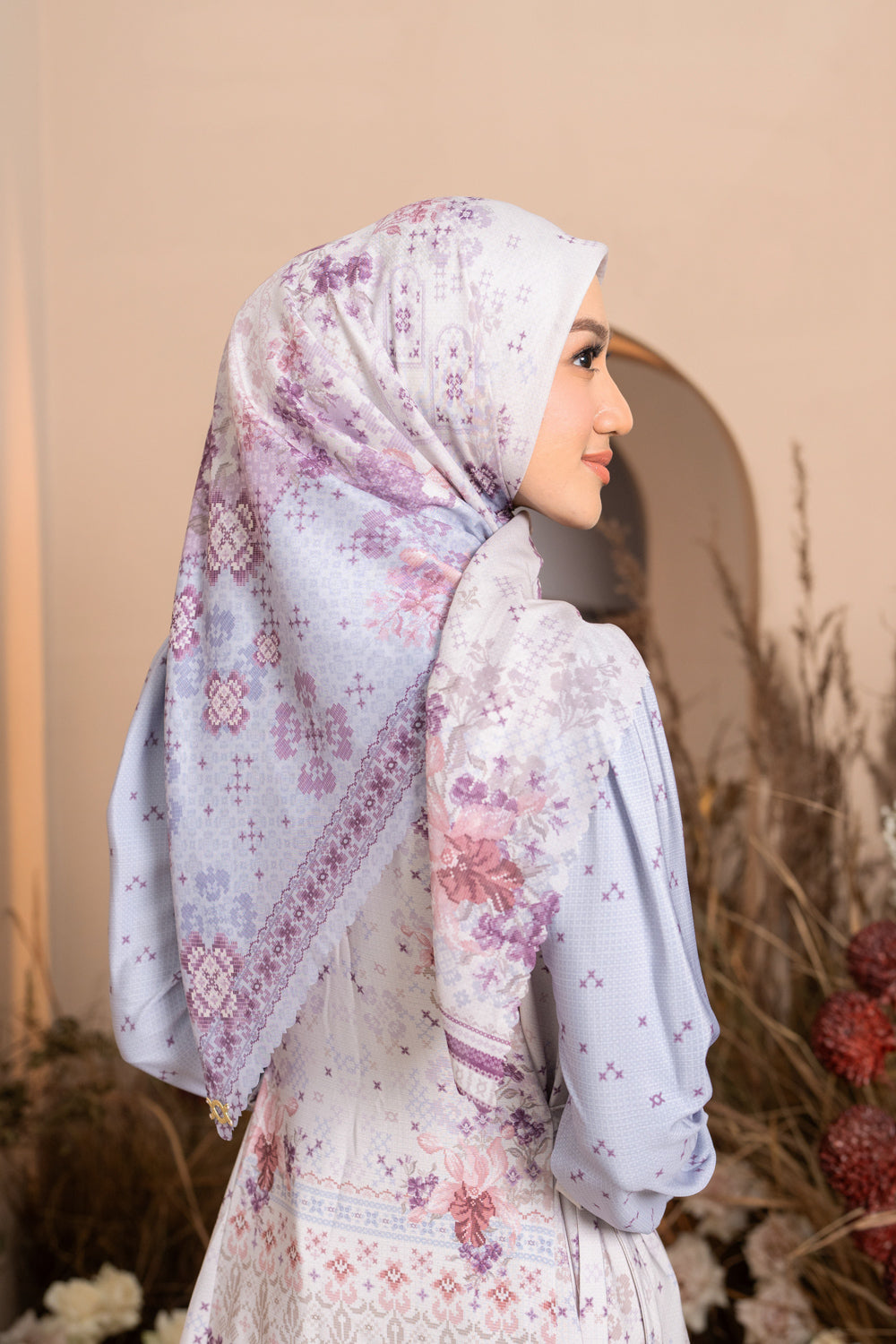 Kalola Scarf Lilac Hint – Wearing Klamby