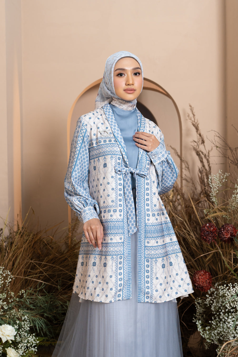 Pre Order - Mariri Outer Tunic Serene Azure – Wearing Klamby
