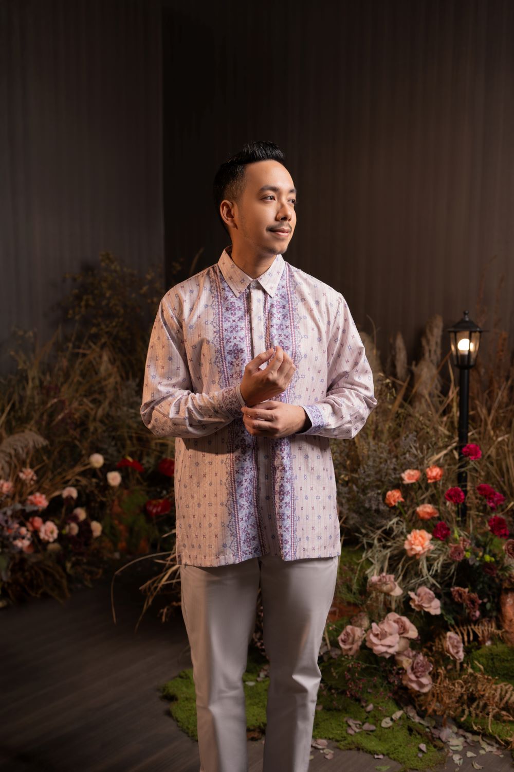 Kalola Long Shirt Men Lilac Hint – Wearing Klamby